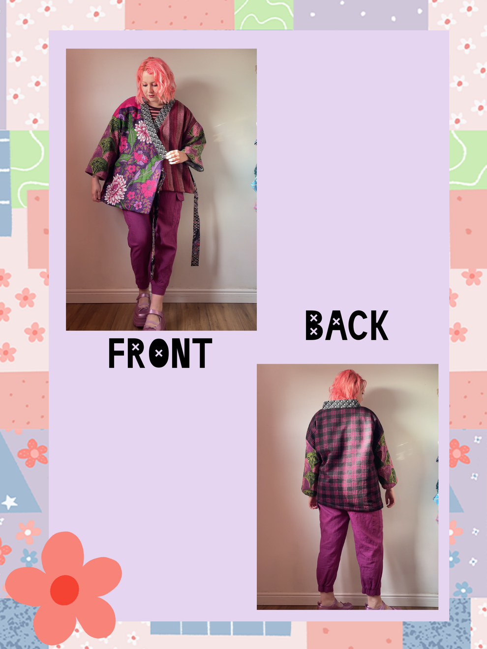 Tea Wrap Jacket Pattern PDF - Sizes S-5XL – AFRAYED Upcycling