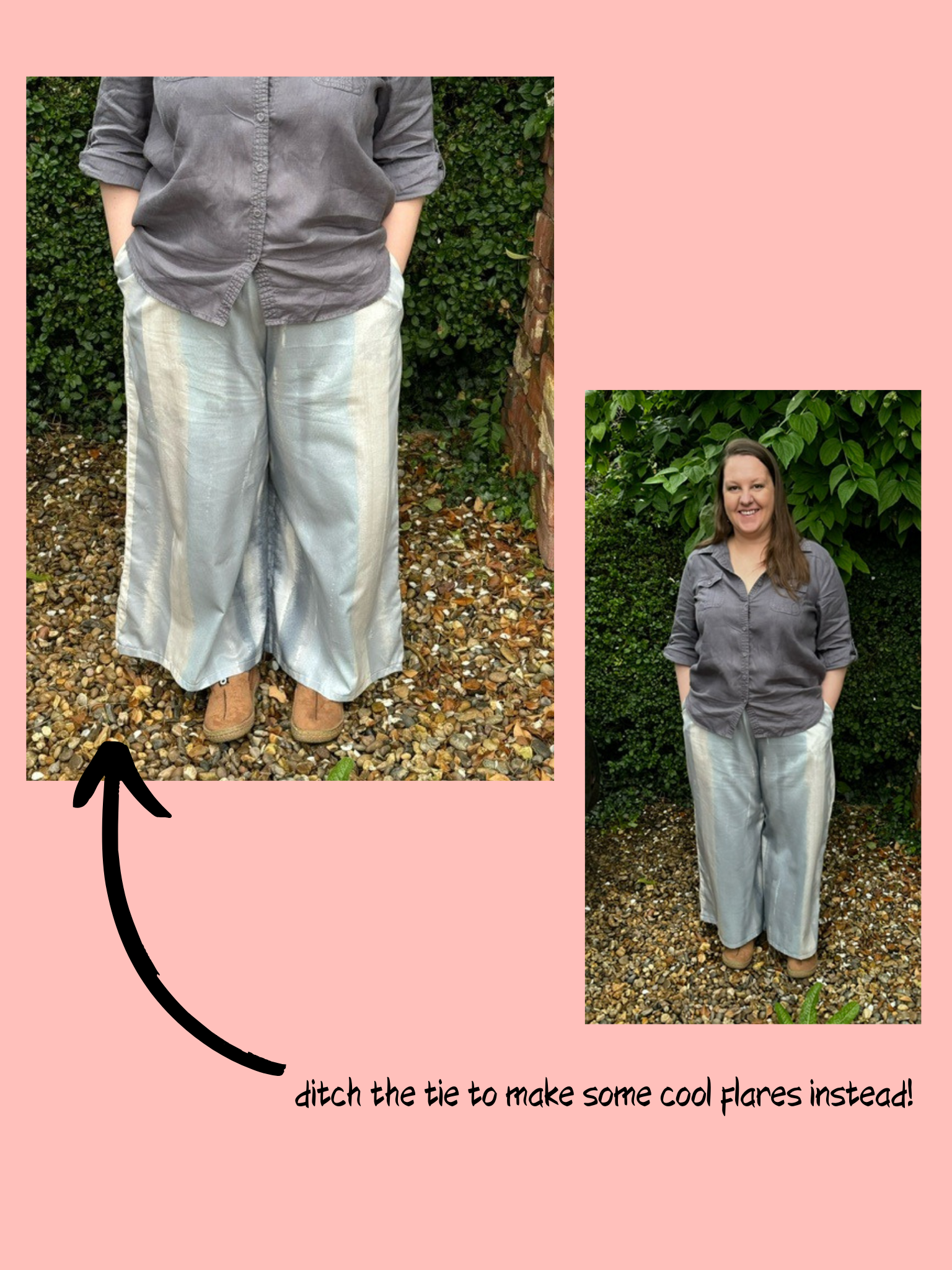 The Bloomer Tie Trousers Pattern PDF - Sizes XS-5XL – AFRAYED Upcycling